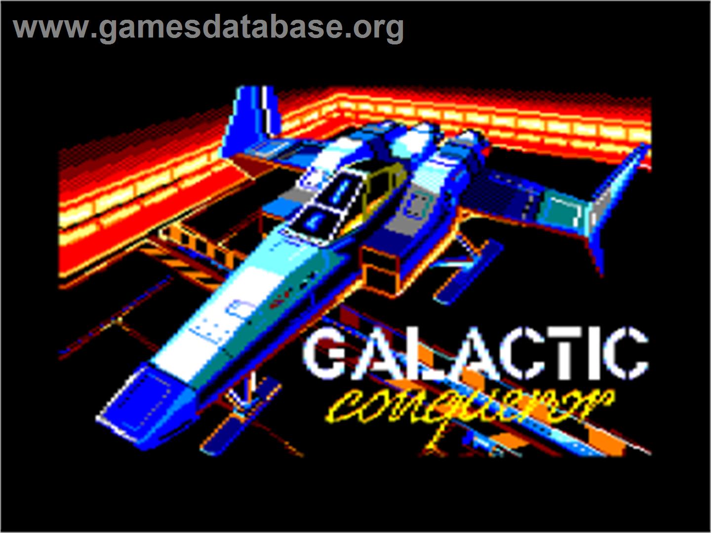 Galactic Conqueror - Amstrad CPC - Artwork - Title Screen