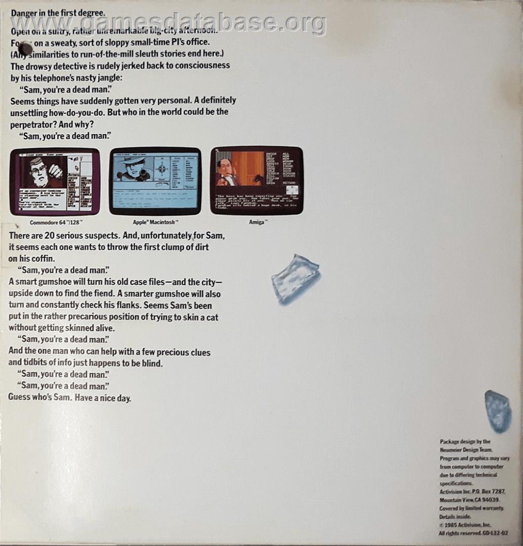 Burger Time - Apple II - Artwork - Box Back