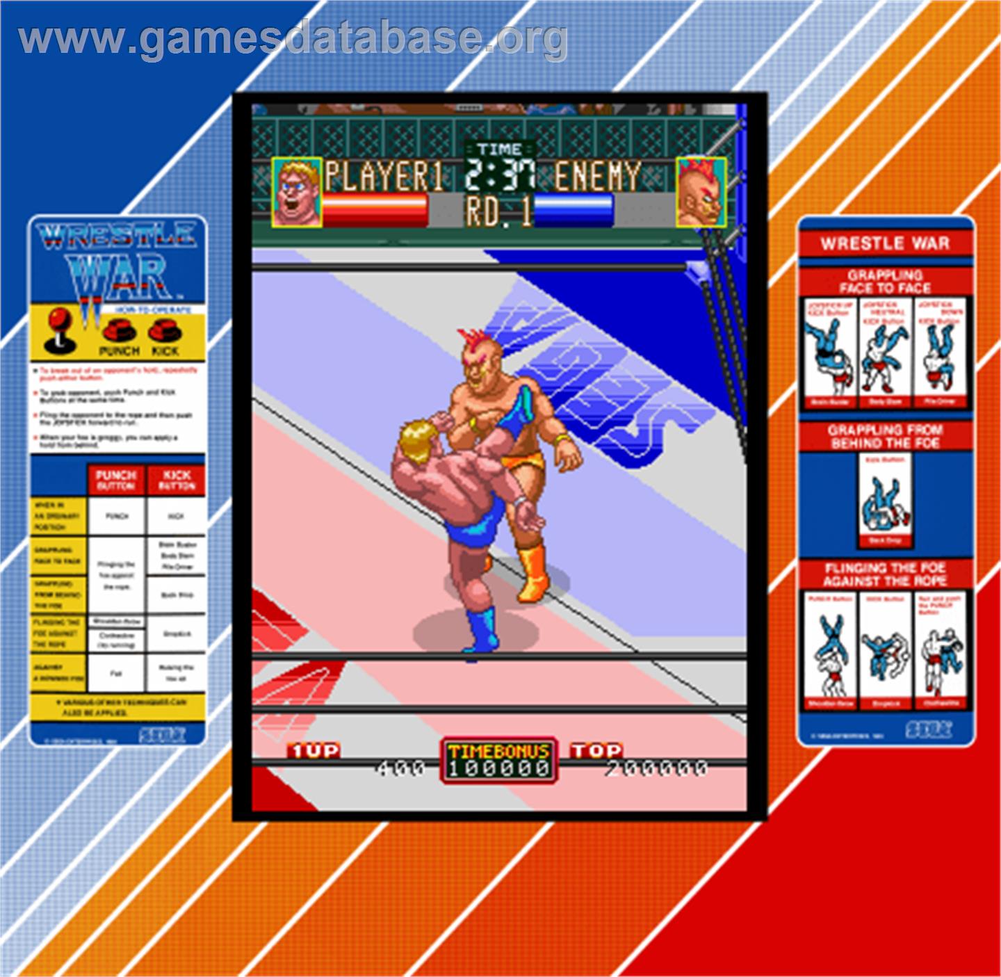 Wrestle War - Arcade - Artwork - Artwork