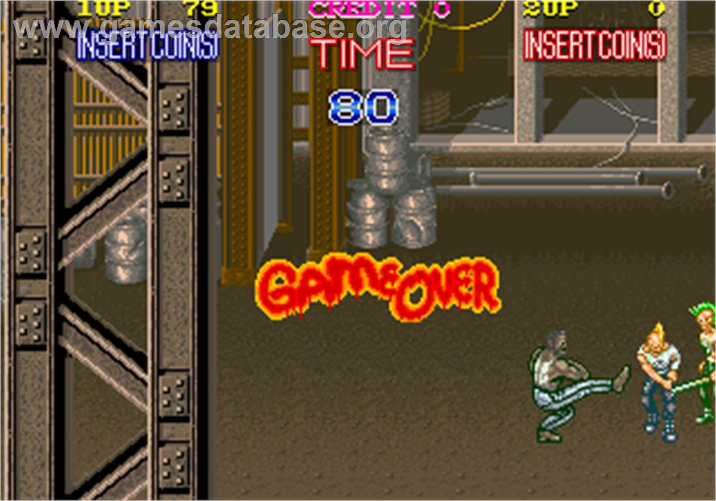 Crime Fighters - Arcade - Artwork - Game Over Screen