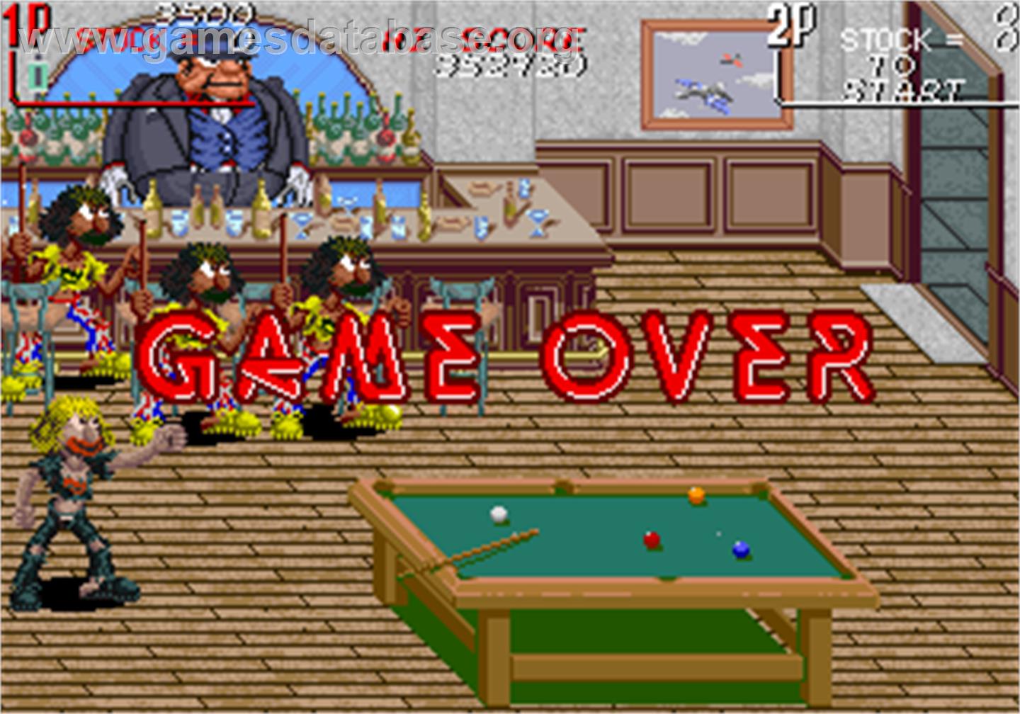 The Ninja Kids - Arcade - Artwork - Game Over Screen