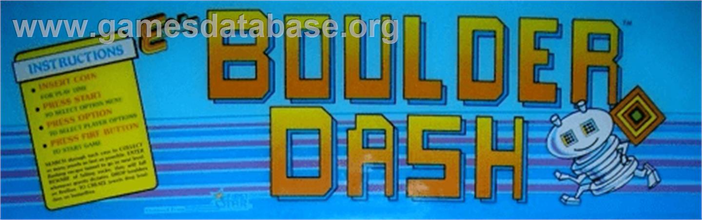 Boulder Dash - Arcade - Artwork - Marquee