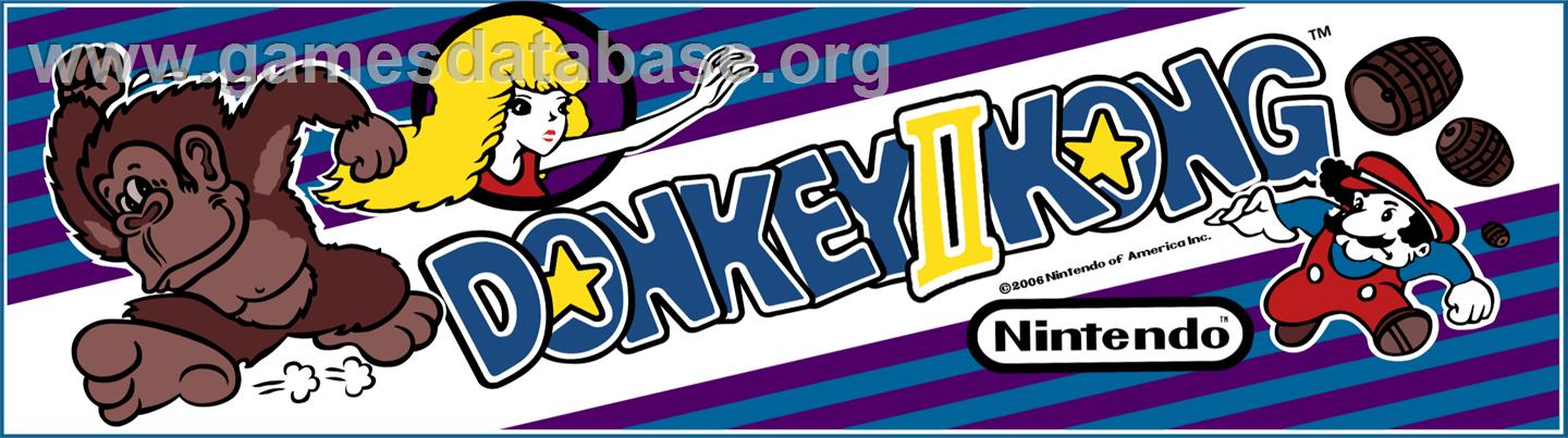Donkey Kong II - Jumpman Returns - Arcade - Artwork - Marquee