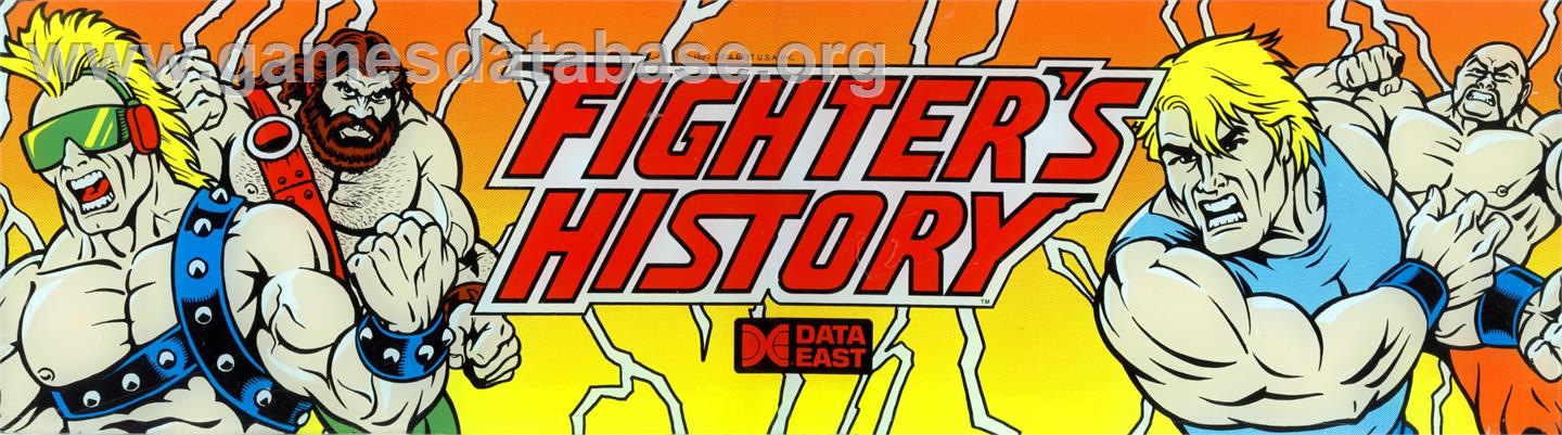 Fighter's History - Arcade - Artwork - Marquee