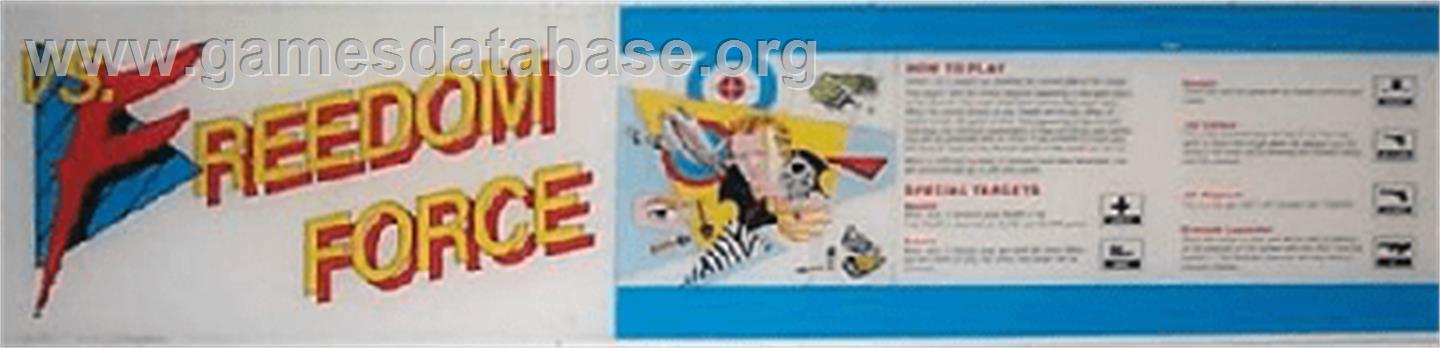 Vs. Freedom Force - Arcade - Artwork - Marquee