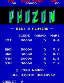 Phozon - Arcade - Games Database