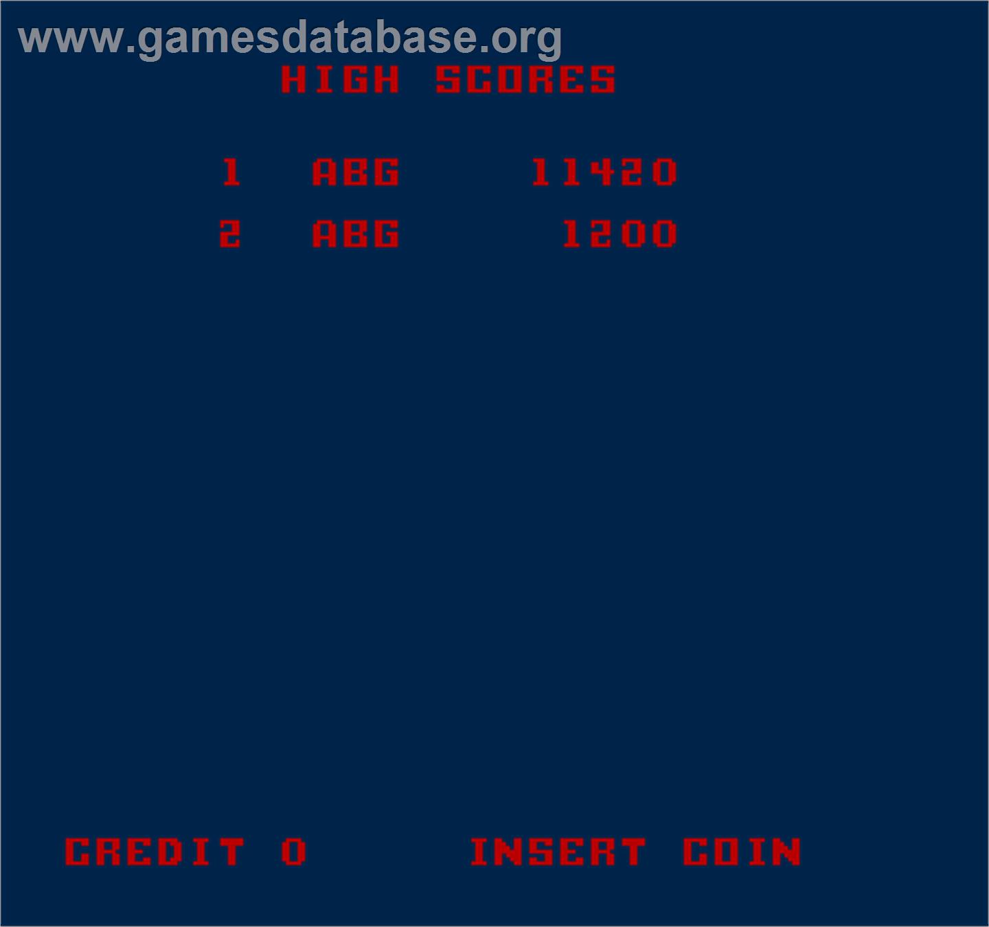 Domino Man - Arcade - Artwork - High Score Screen