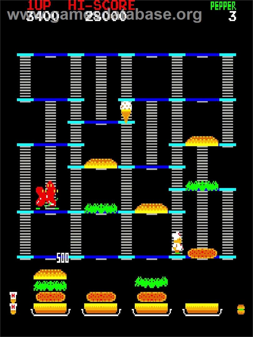 Burger Time - Arcade - Artwork - In Game