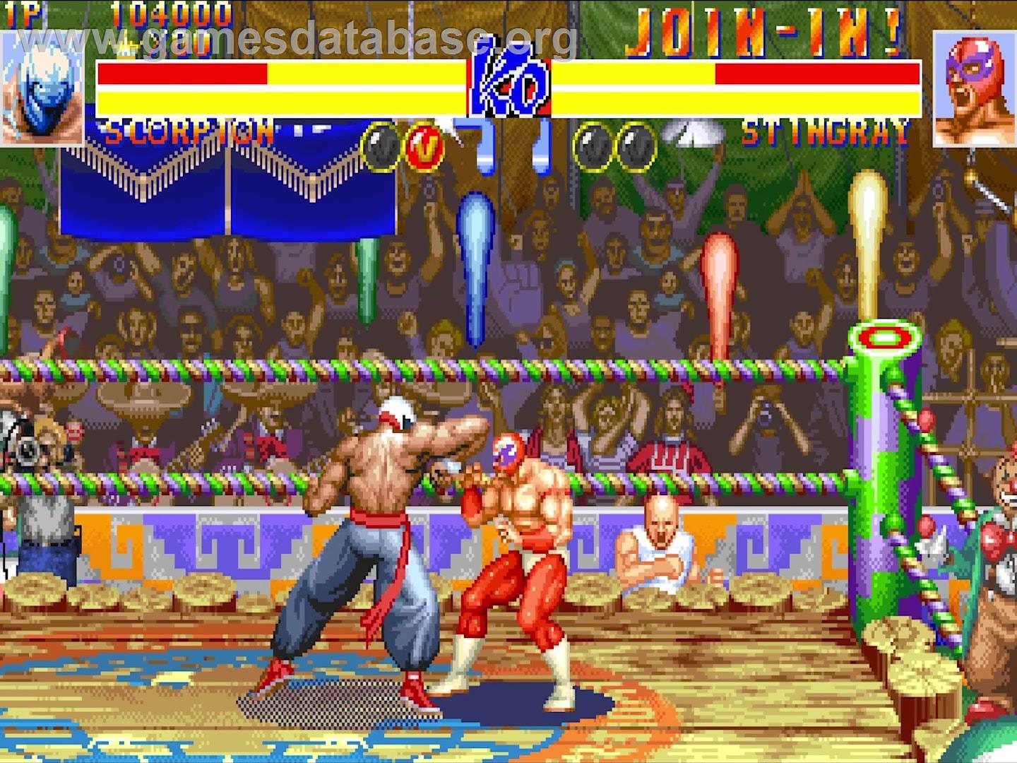 Ring of Destruction: Slammasters II - Arcade - Artwork - In Game