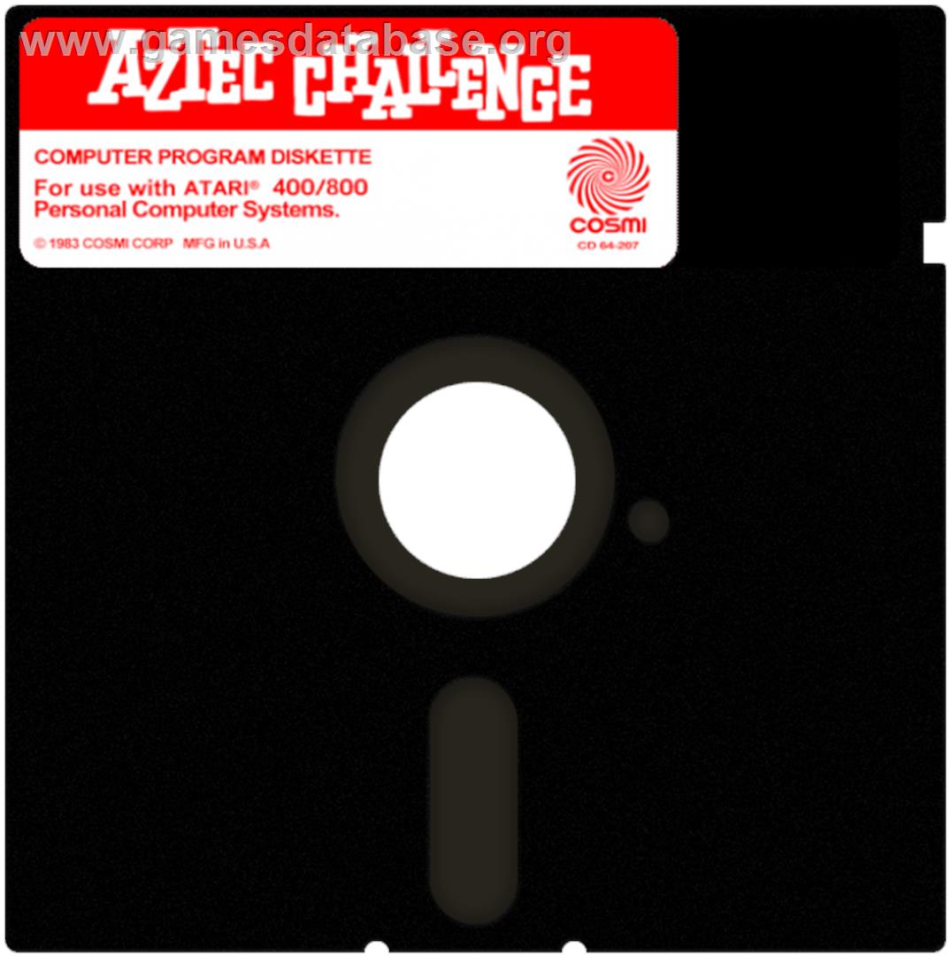 Aztec Challenge - Atari 8-bit - Artwork - Cartridge