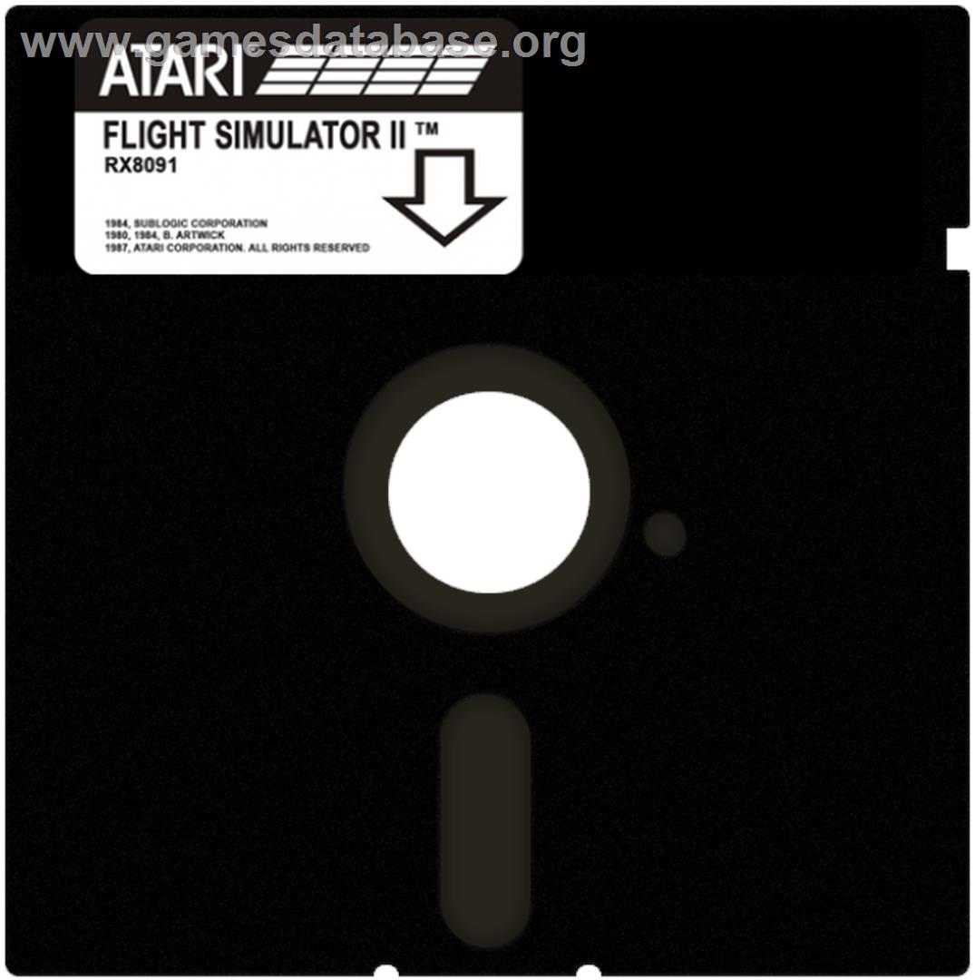 Flight Simulator 2 - Atari 8-bit - Artwork - Cartridge