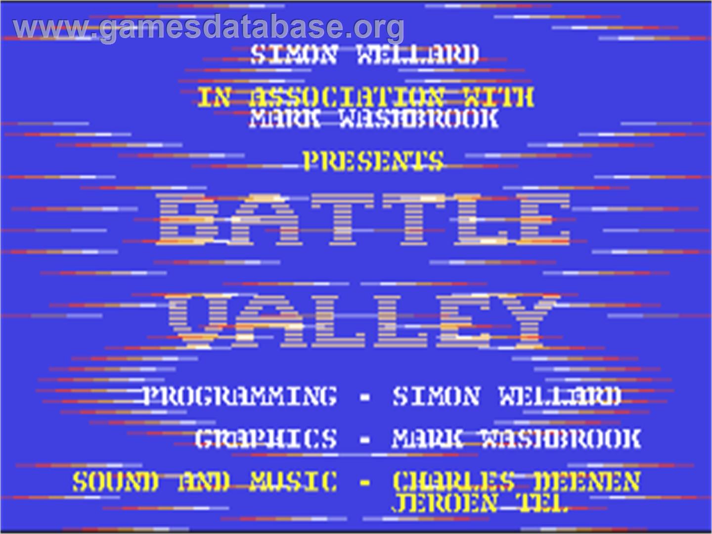 Battle Valley - Commodore 64 - Artwork - Title Screen