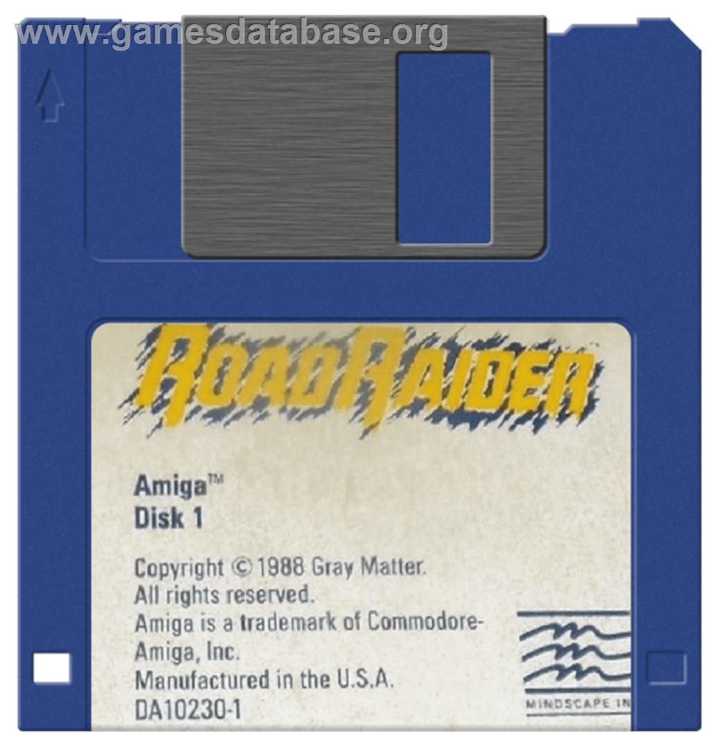 Road Raider - Commodore Amiga - Artwork - Cartridge