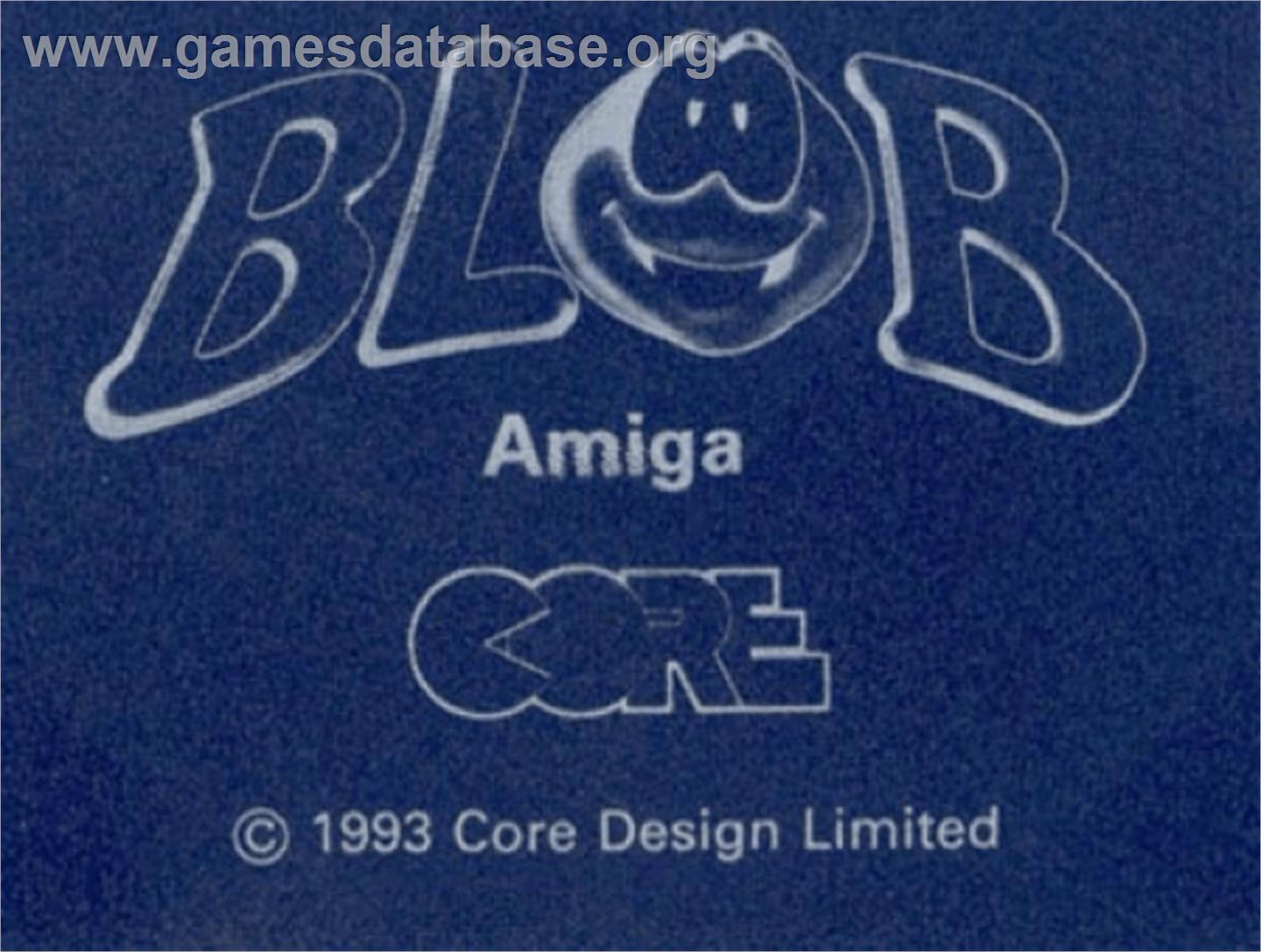 Blob - Commodore Amiga - Artwork - Cartridge Top