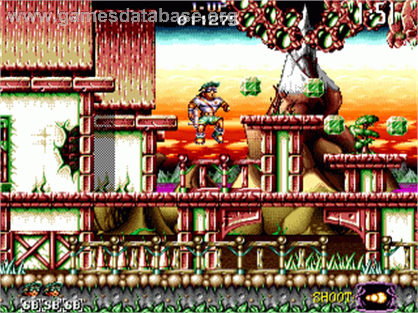 Jim Power in ""Mutant Planet"" - Commodore Amiga - Artwork - In Game