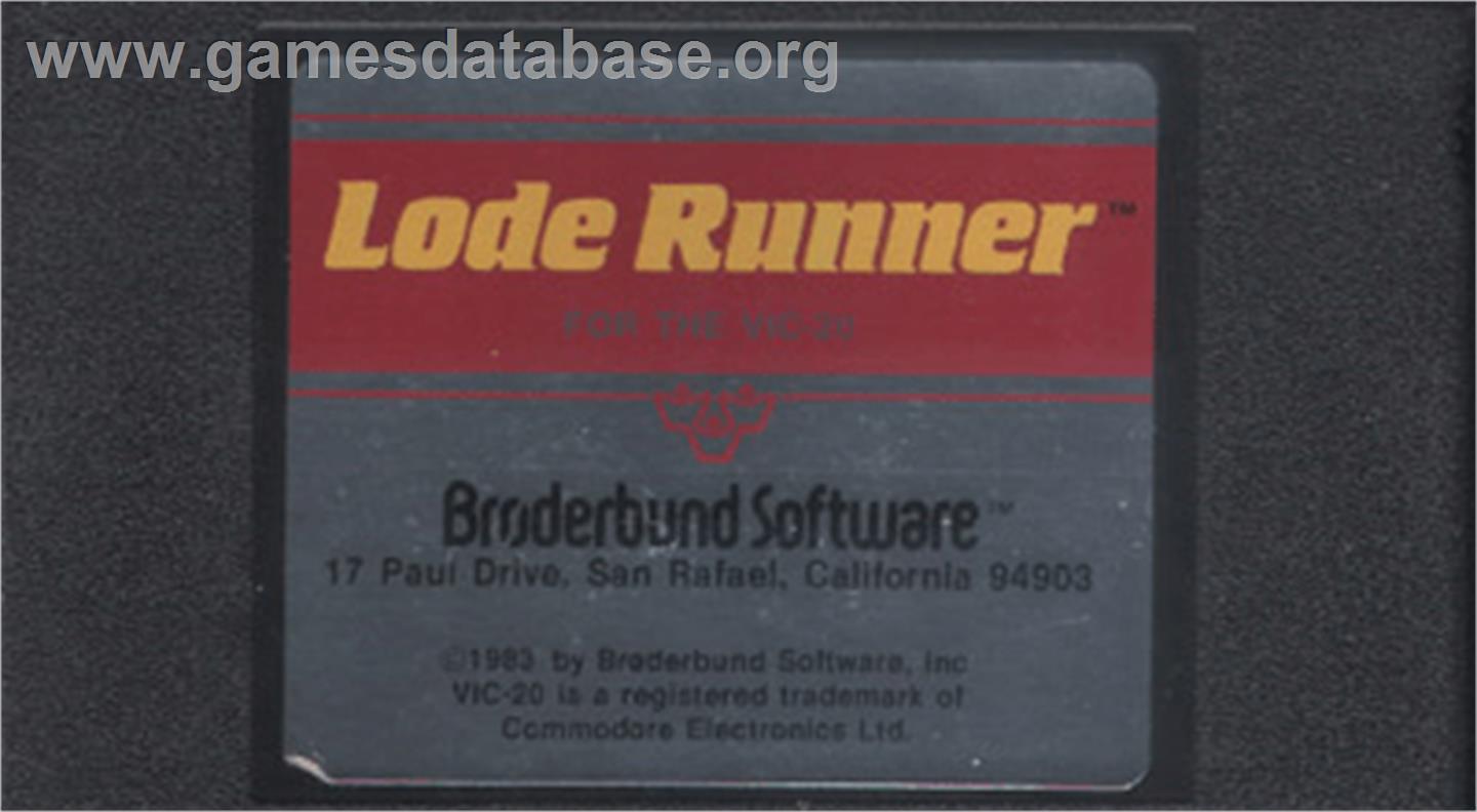 Lode Runner - Commodore VIC-20 - Artwork - Cartridge