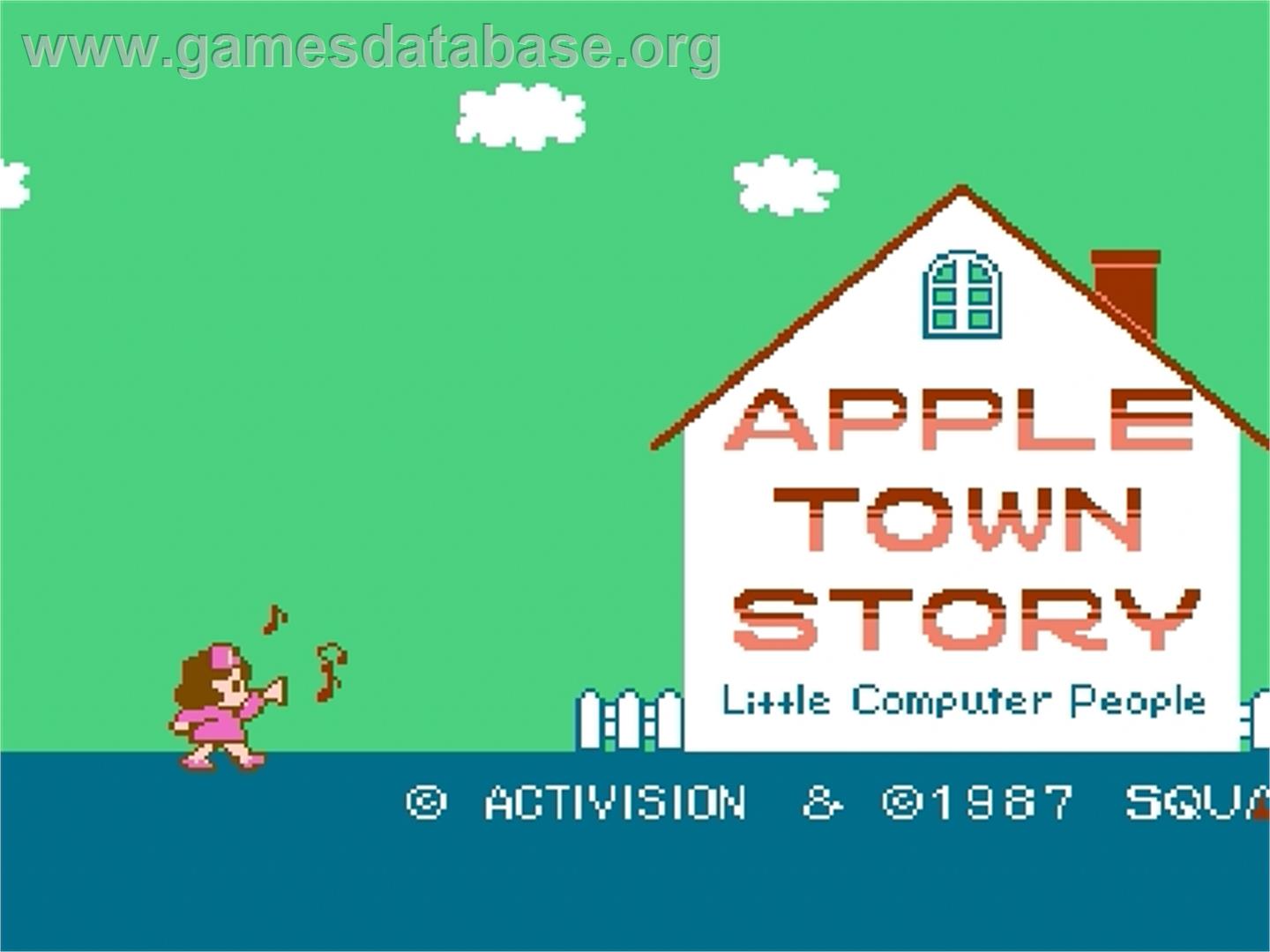 Apple Town Monogatari - Little Computer People - Nintendo Famicom Disk ...