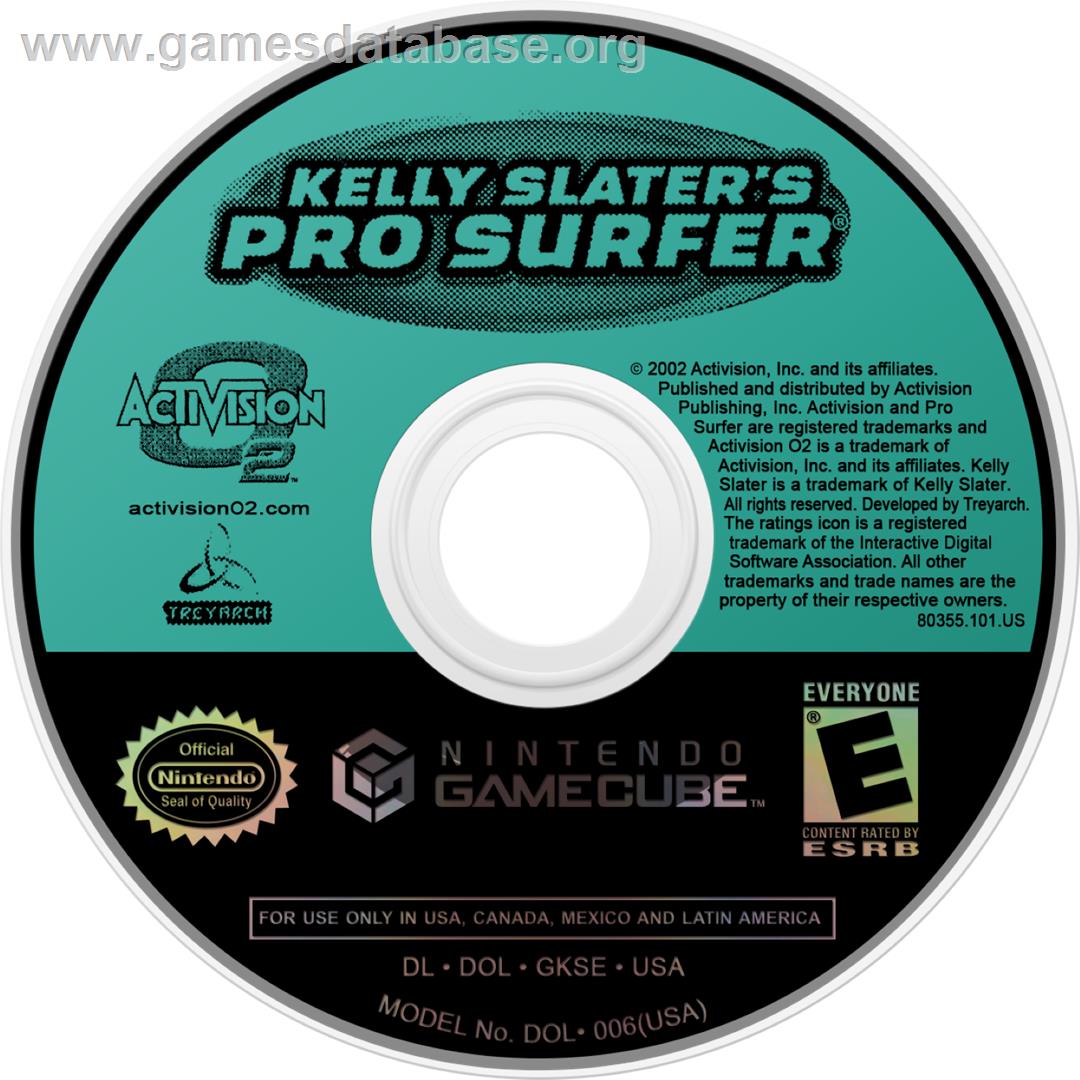 Kelly Slater's Pro Surfer - Nintendo GameCube - Artwork - Cartridge