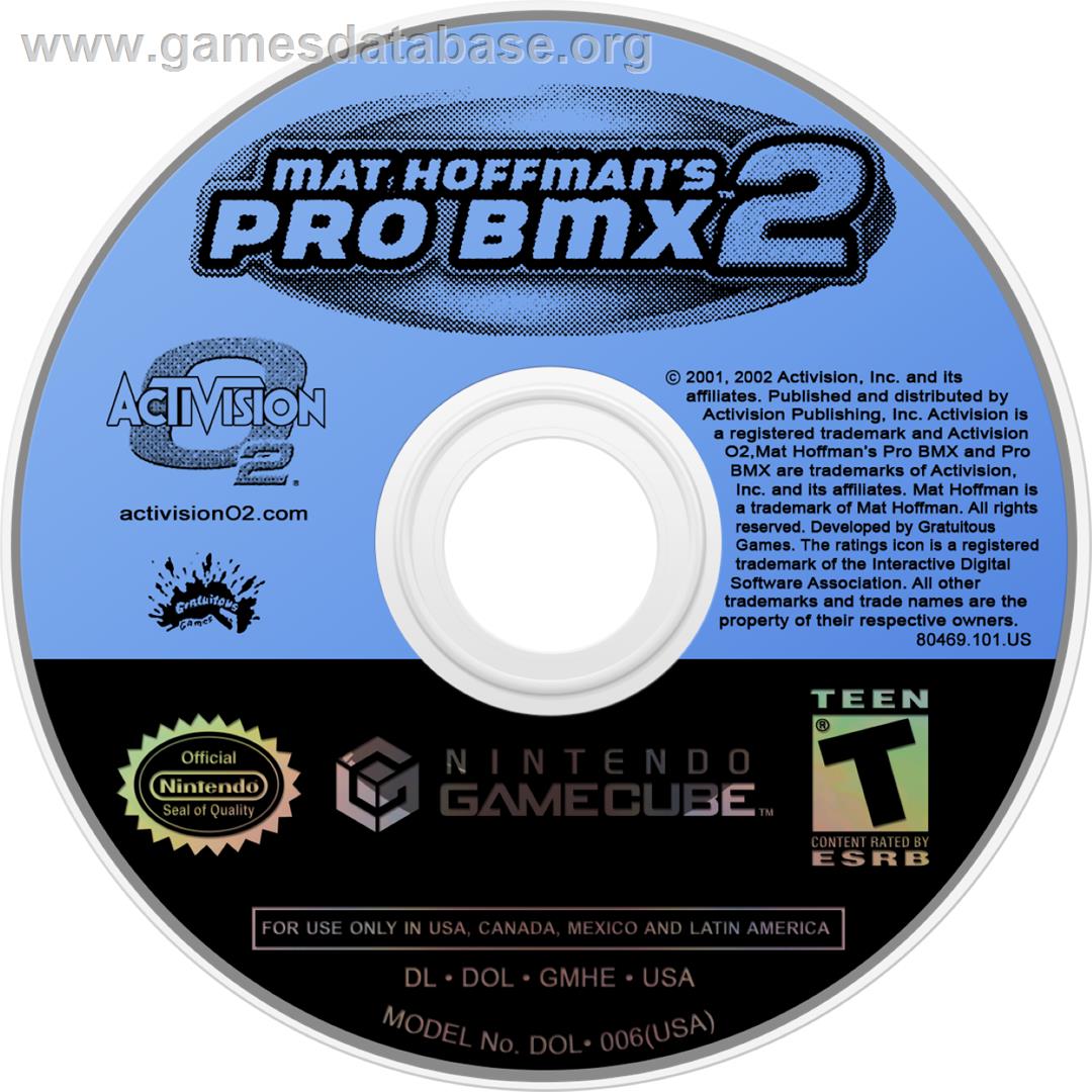 Mat Hoffman's Pro BMX 2 - Nintendo GameCube - Artwork - Cartridge