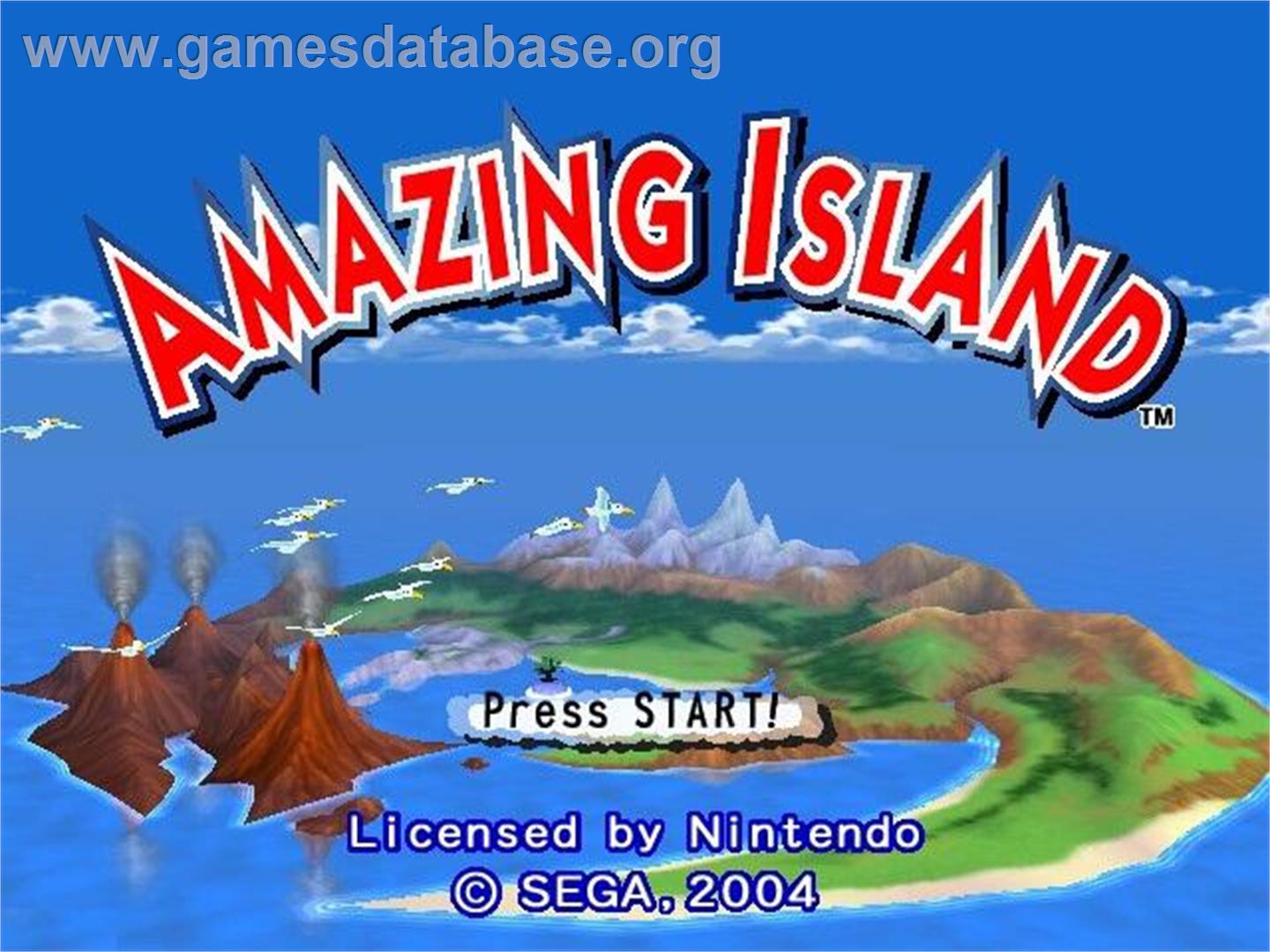 Amazing Island - Nintendo GameCube - Artwork - Title Screen
