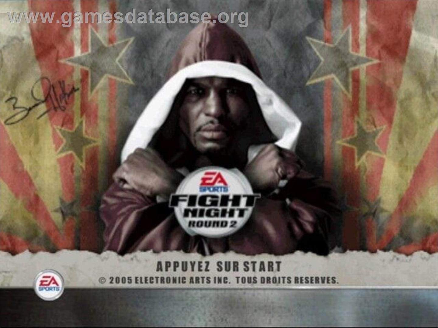 Fight Night Round 2 - Nintendo GameCube - Artwork - Title Screen