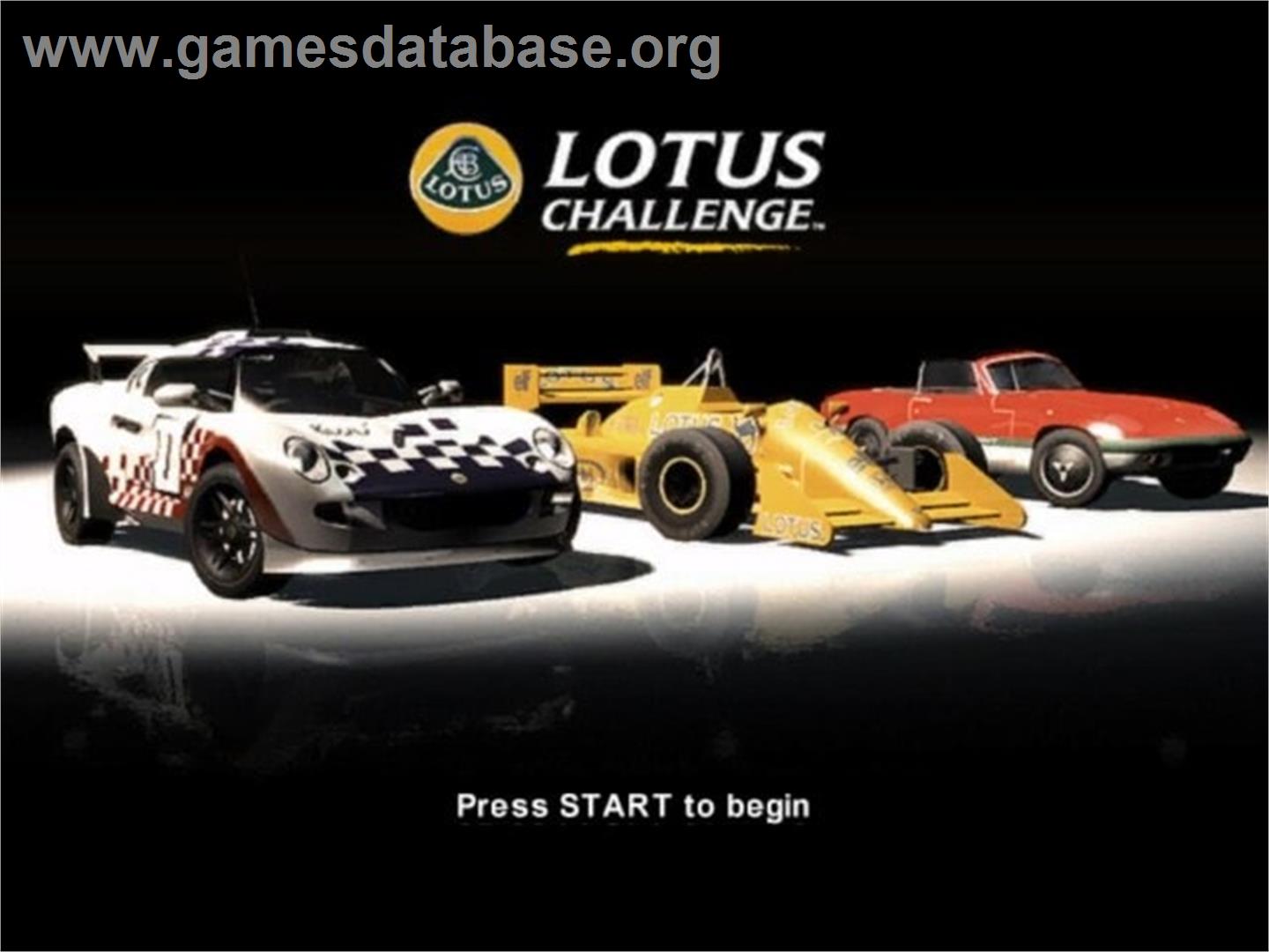 Lotus Challenge - Nintendo GameCube - Artwork - Title Screen