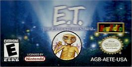 E.T. The Extra-Terrestrial - Nintendo Game Boy Advance - Games Database