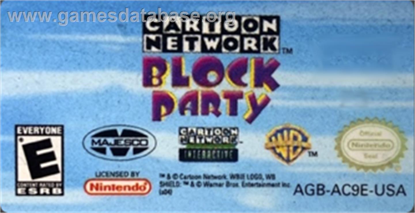 Cartoon Network Block Party - Nintendo Game Boy Advance - Artwork ...