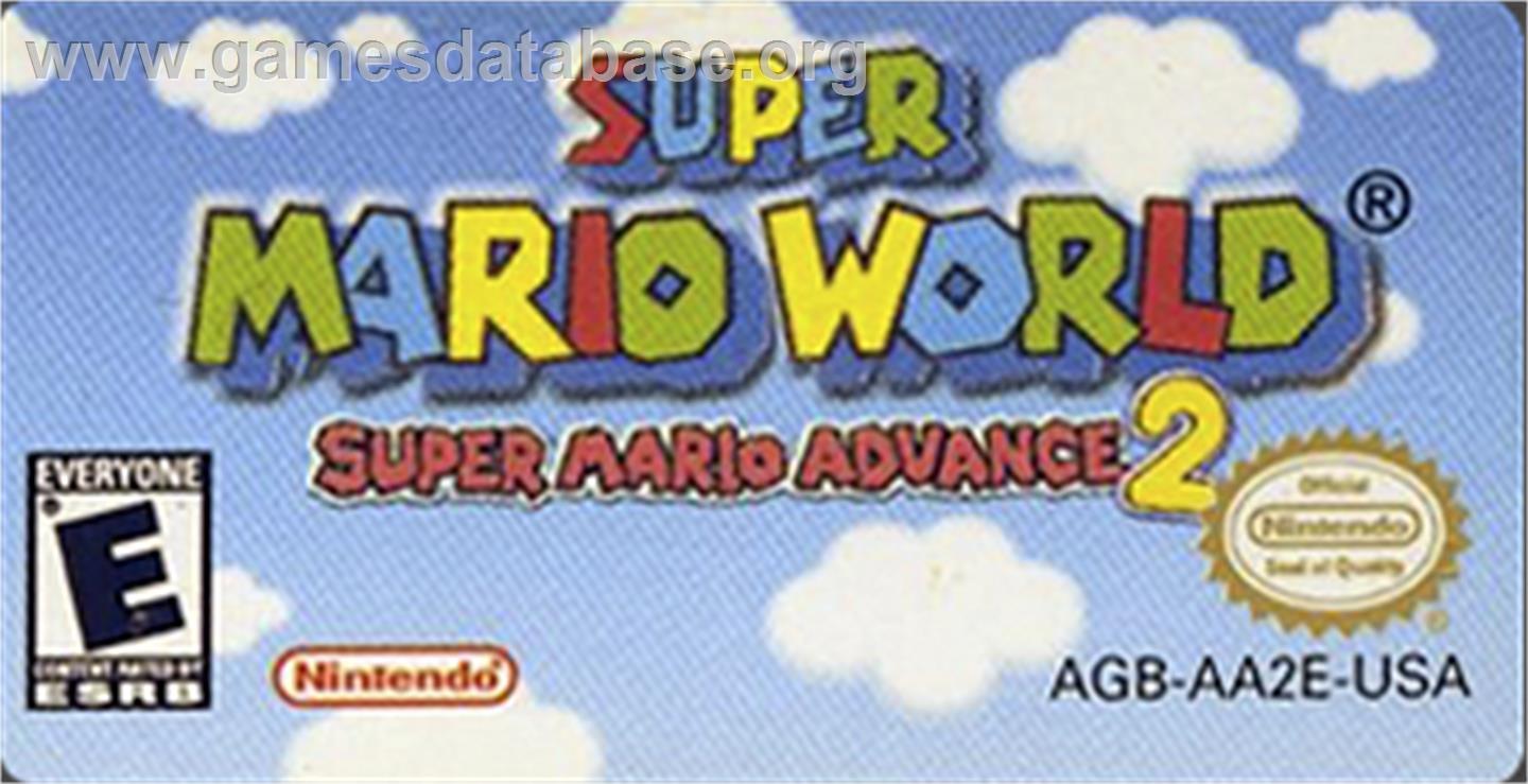 Super Mario Advance - Nintendo Game Boy Advance - Artwork - Cartridge Top
