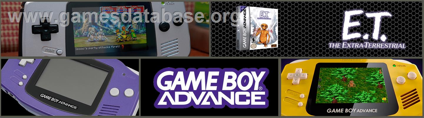 E.T. The Extra-Terrestrial - Nintendo Game Boy Advance - Artwork - Marquee