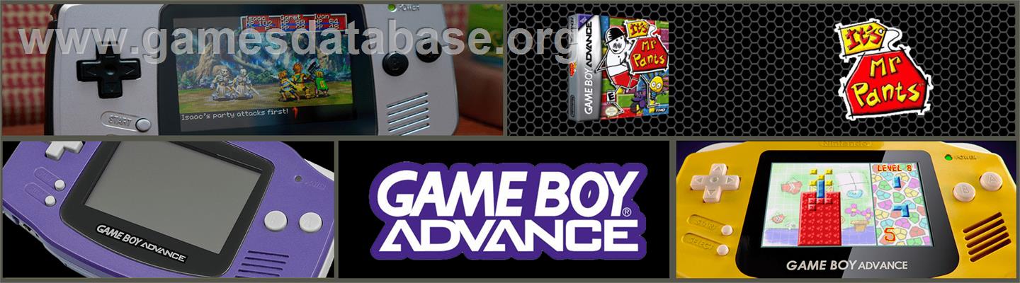 It's Mr. Pants - Nintendo Game Boy Advance - Artwork - Marquee