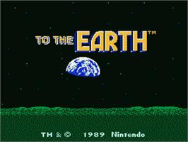 To the Earth - Nintendo NES - Games Database
