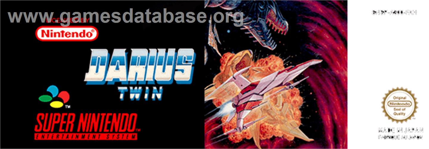 Darius Twin - Nintendo SNES - Artwork - Cartridge Top