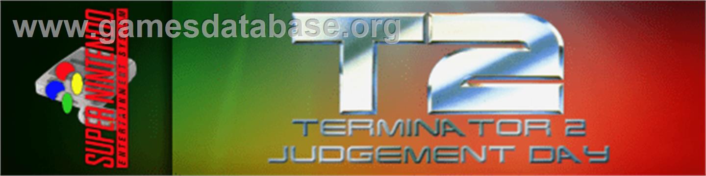 Terminator 2: Judgment Day - Nintendo SNES - Artwork - Marquee