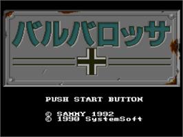Barbarossa - Nintendo SNES - Games Database