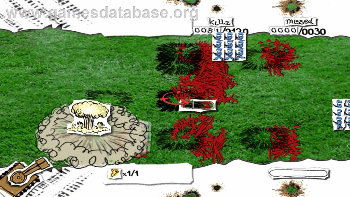 Paper Wars - Cannon Fodder - Nintendo WiiWare - Artwork - In Game