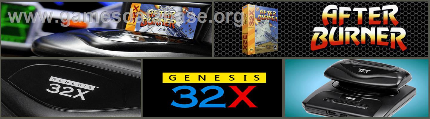 After Burner - Sega 32X - Artwork - Marquee