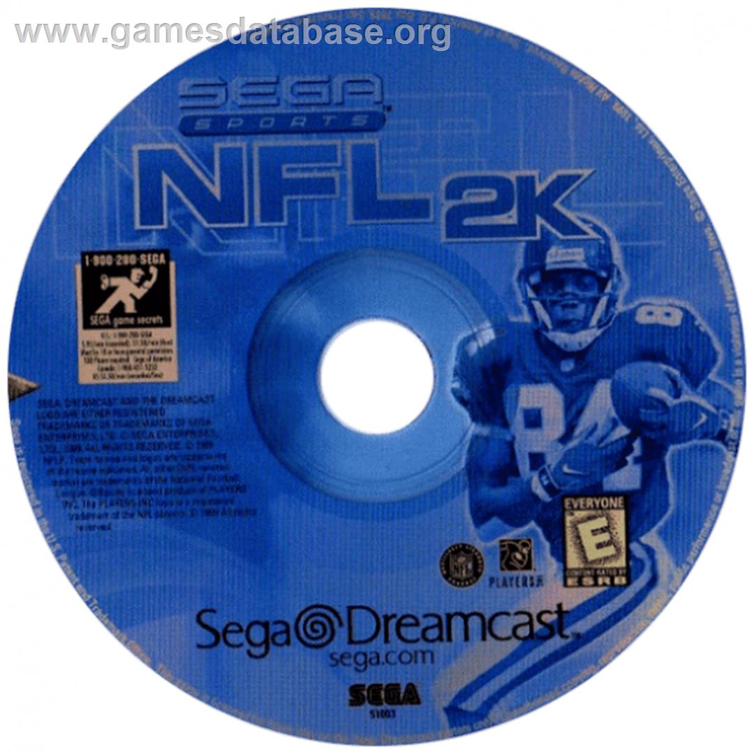 NFL 2K - Sega Dreamcast - Artwork - Cartridge