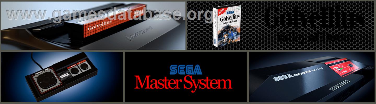 Golvellius: Valley of Doom - Sega Master System - Artwork - Marquee