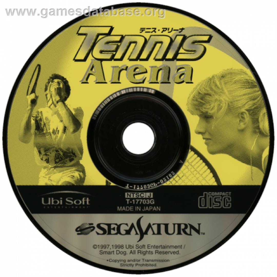 Tennis Arena - Sega Saturn - Artwork - Cartridge