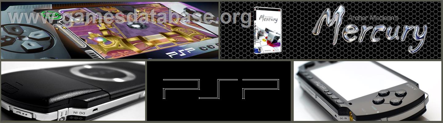 Archer Maclean's Mercury - Sony PSP - Artwork - Marquee
