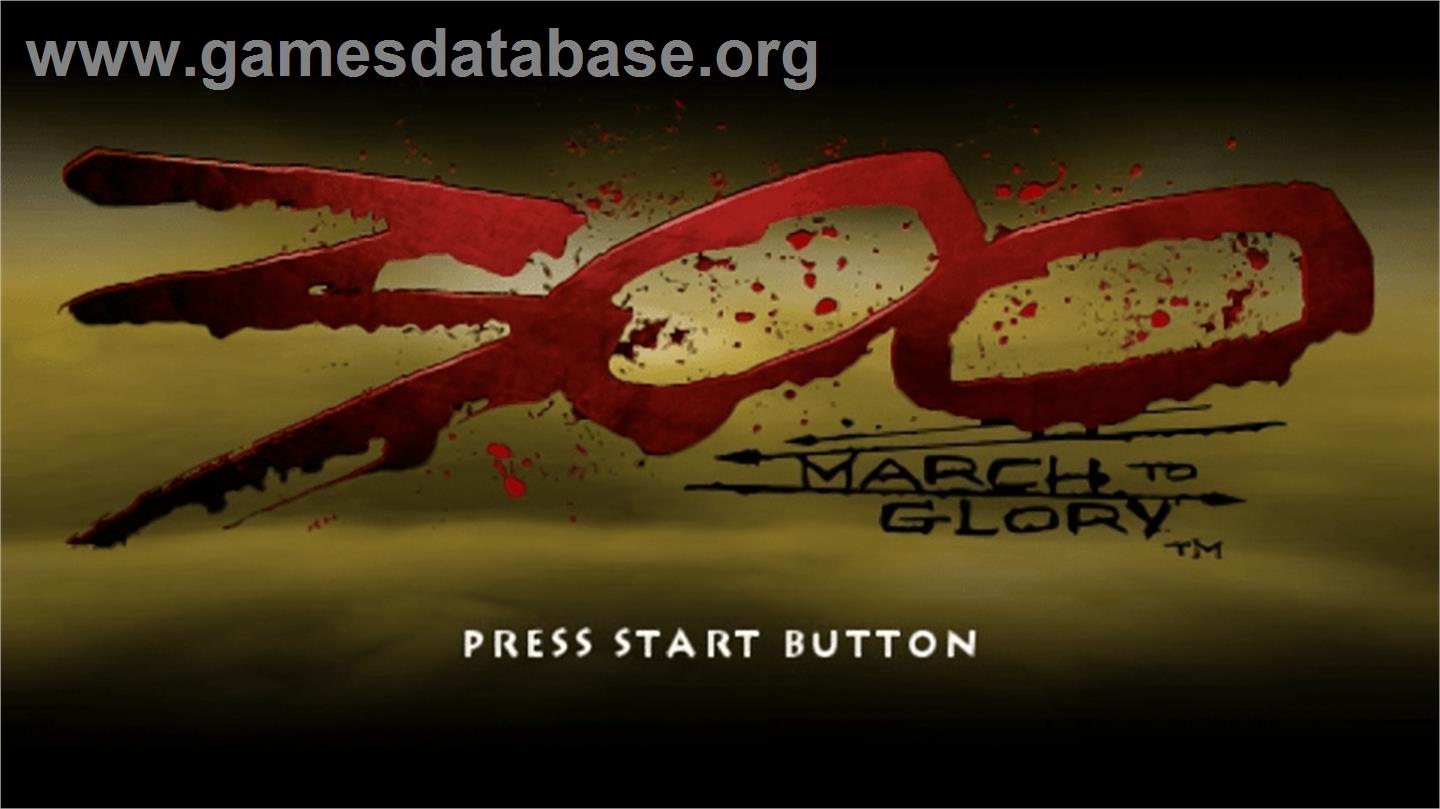 300: March to Glory - Sony PSP - Artwork - Title Screen