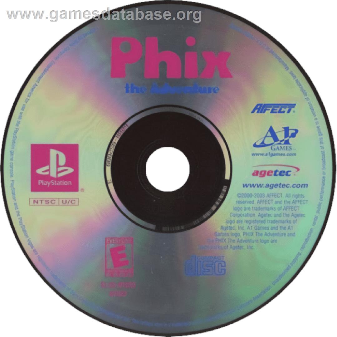 Phix: The Adventure - Sony Playstation - Artwork - Cartridge