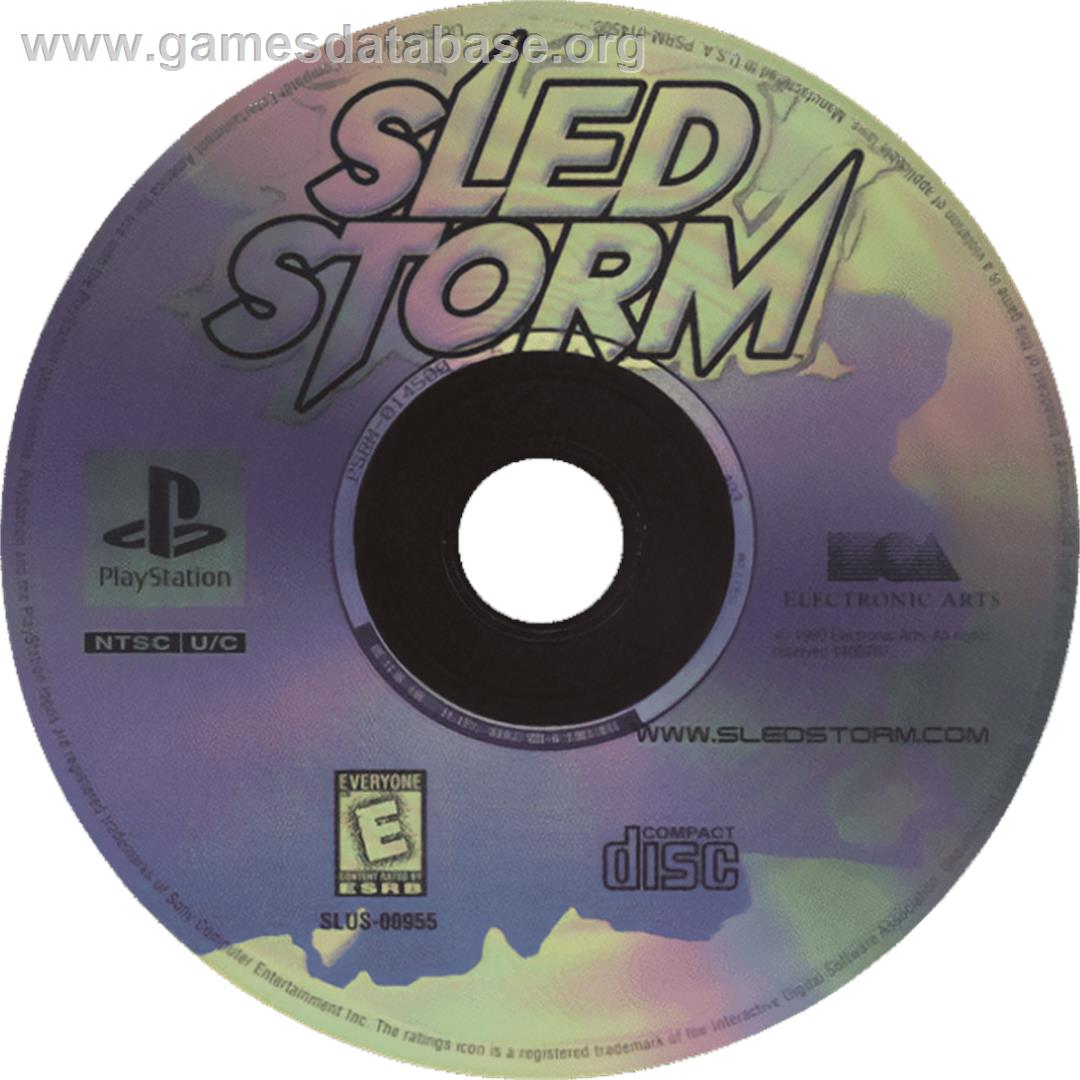 Sled Storm - Sony Playstation - Artwork - Cartridge