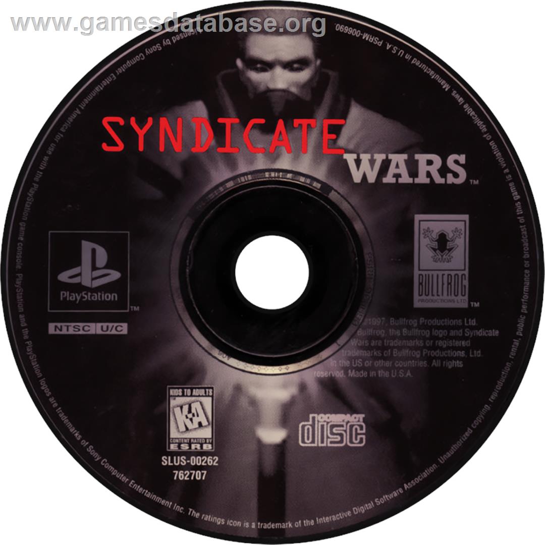 Syndicate Wars - Sony Playstation - Artwork - Cartridge