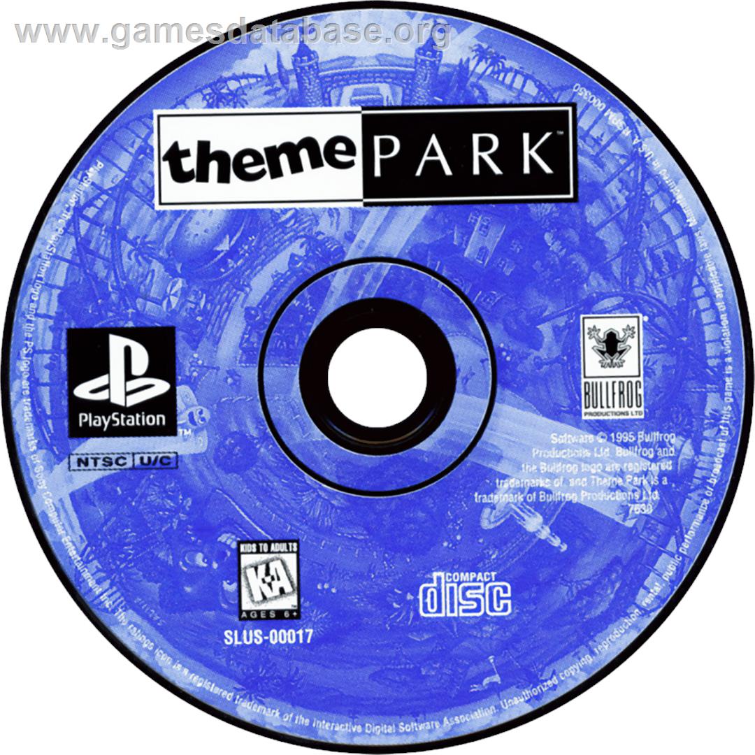 Theme Park - Sony Playstation - Artwork - Cartridge