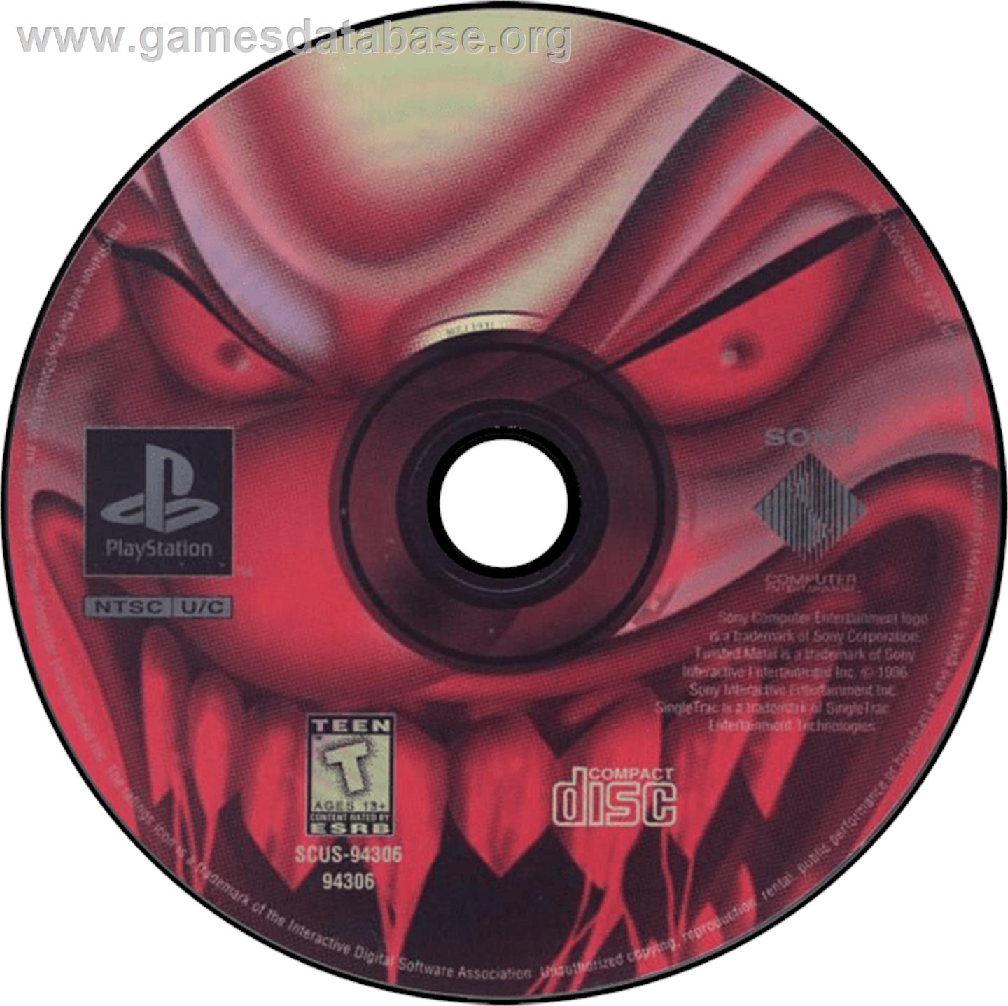 Twisted Metal 2 - Sony Playstation - Artwork - Disc