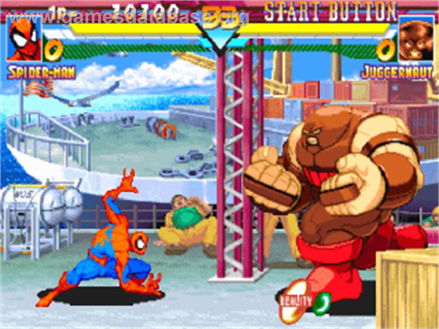 Marvel Super Heroes - Sony Playstation - Artwork - In Game