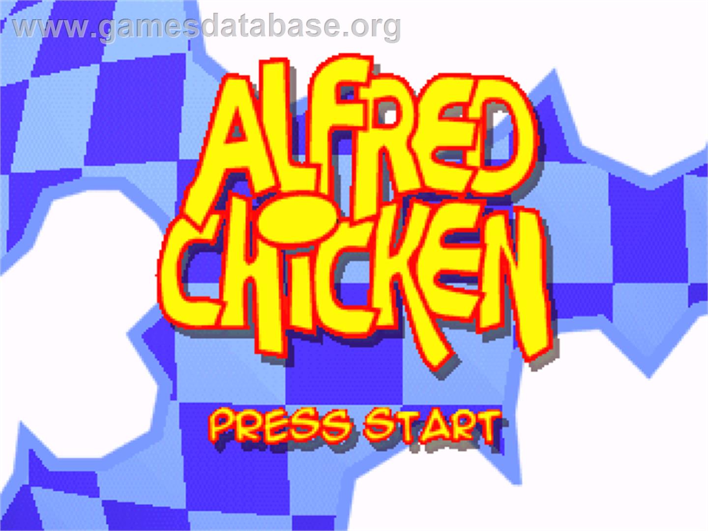 Alfred Chicken - Sony Playstation - Artwork - Title Screen